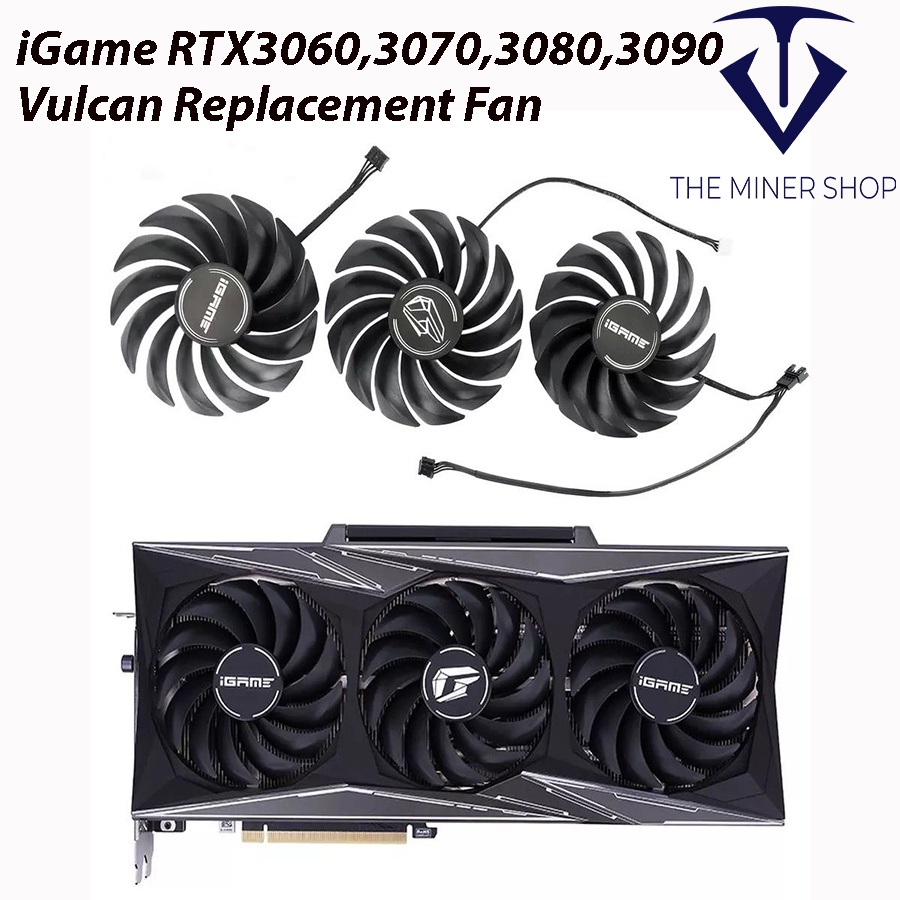 Colorful iGame Geforce RTX 3060 3070 3080 3090 Vulcan Fan Replacement ...