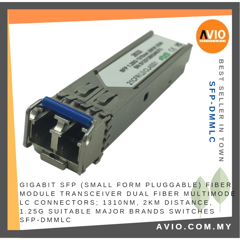 Gigabit SFP Fiber Module Transceiver Dual Fiber Multimode LC Connector ...