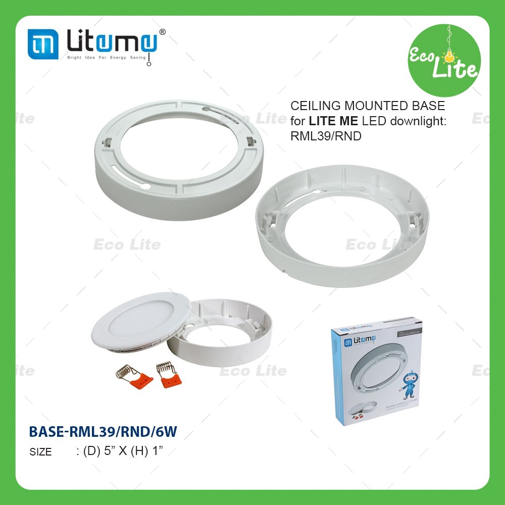 LITEME 4"/6"/8" ROUND/SQUARE ULTRASLIM SERIES SURFACE DOWNLIGHT ...
