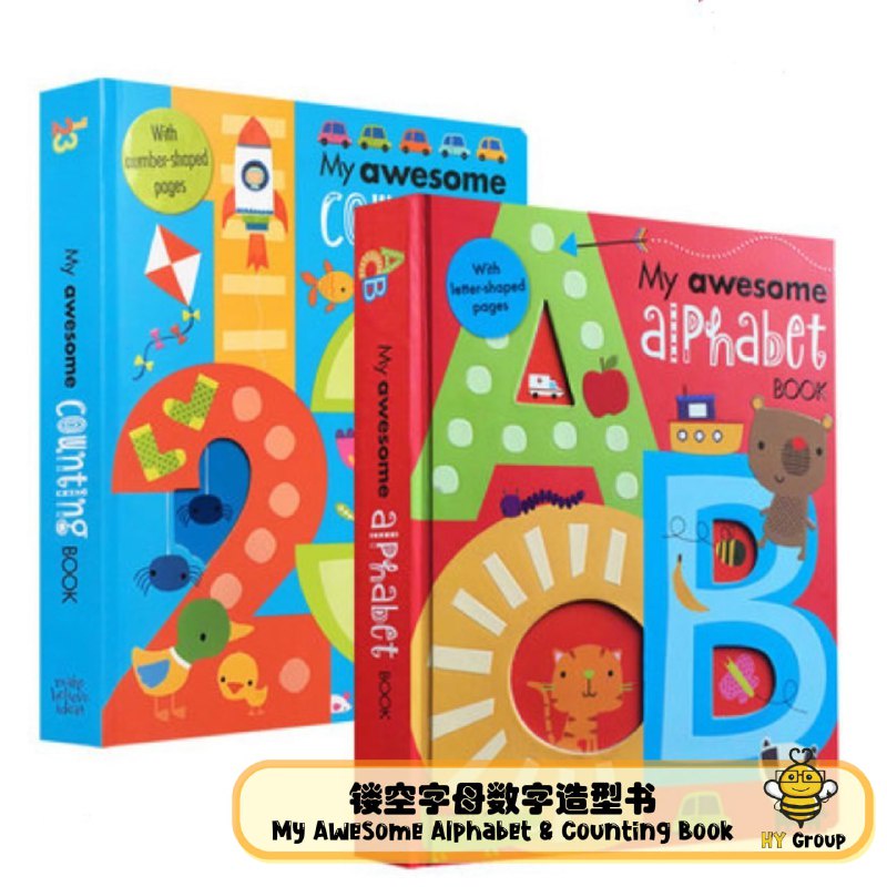 My Awesome Alphabet Counting Book (2 Books/set) | Shopee Malaysia