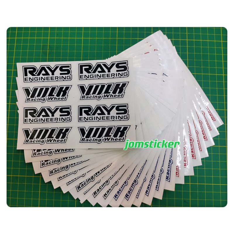 Sticker Rim Te37 cutting Orignal Ray Volk Racing | Shopee Malaysia