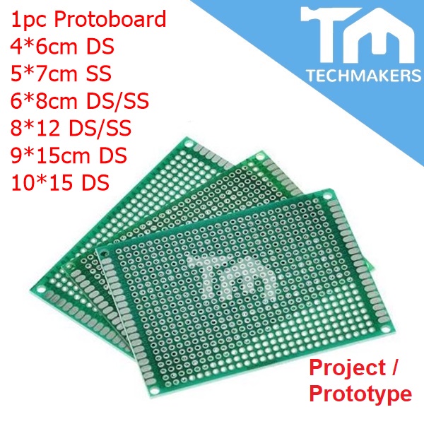 PCB Board Single/Double Sided Protoboard Breadboard Universal Project ...