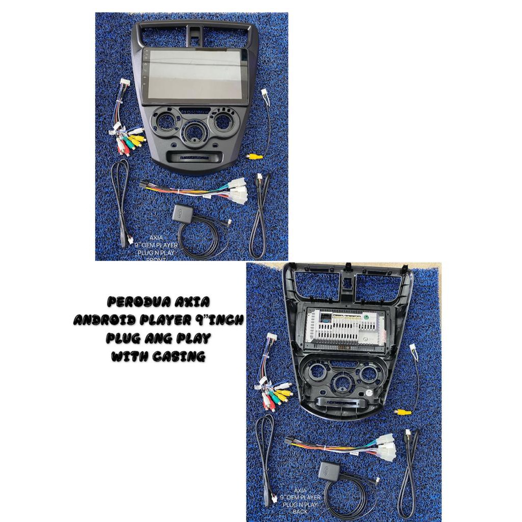 perodua AXIA 2014 - 2022 android player 9 inch plug and play with OEM ...
