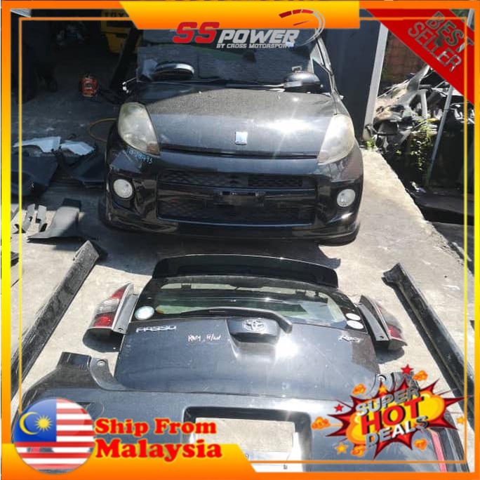 MYVI TOYOTA PASSO RACY BOON 08 FRONT & REAR BODYPARTS BODY PART DEPAN ...
