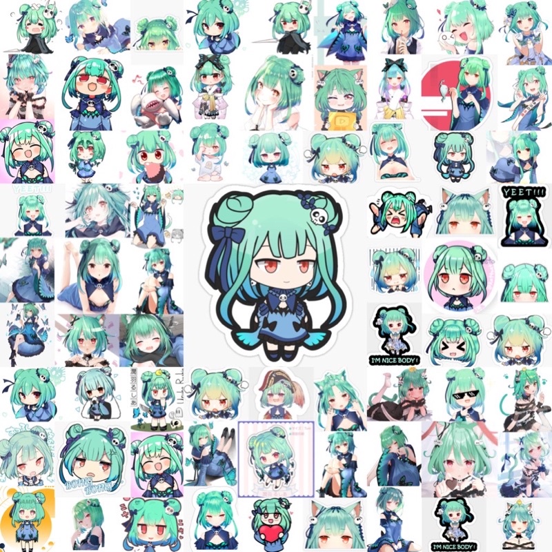 Sticker Uruha Rushia Hololive 31-62 different pieces/Holilive Uruha ...