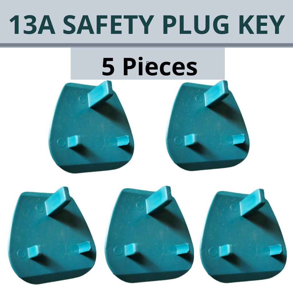 13A 2 Pin Converter Adaptor Safety Plug Key Protection 3 Pin Plug Cover ...