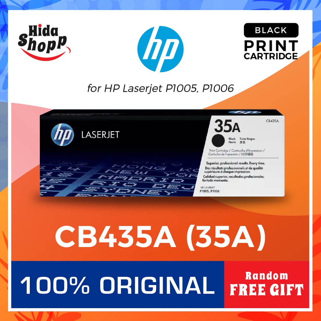 HP 35A Black Original LaserJet Toner Cartridge (CB435A) | Shopee Malaysia
