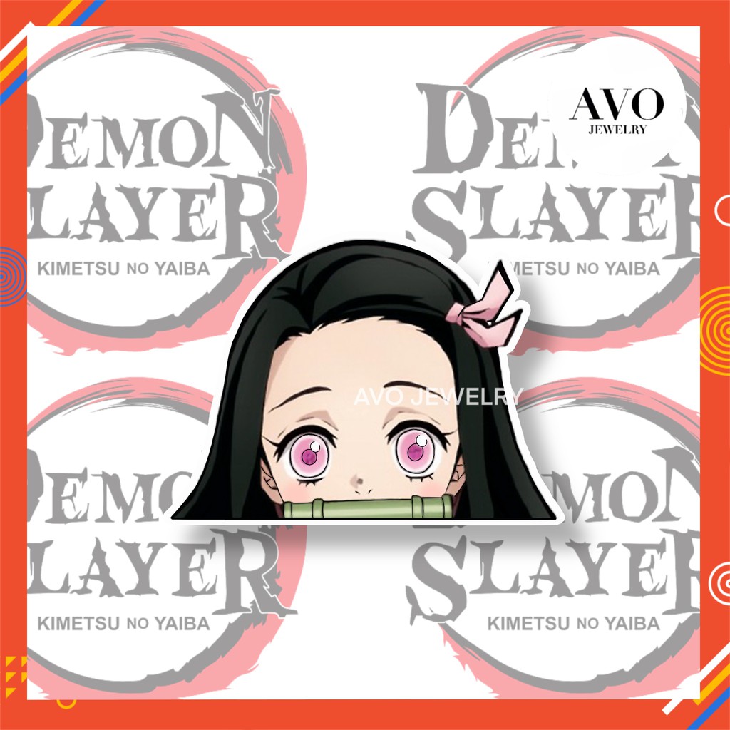 NEZUKO KAMADO STICKER DEMON SLAYER PEEKER STICKER KIMETSU NO YAIBA ...
