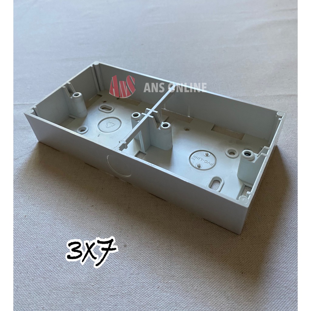 PVC SURFACE NUT BOX / MOULDED BOX / 3X3 / 3X6 / 3X7 / 3X10 / 3X12 Base ...