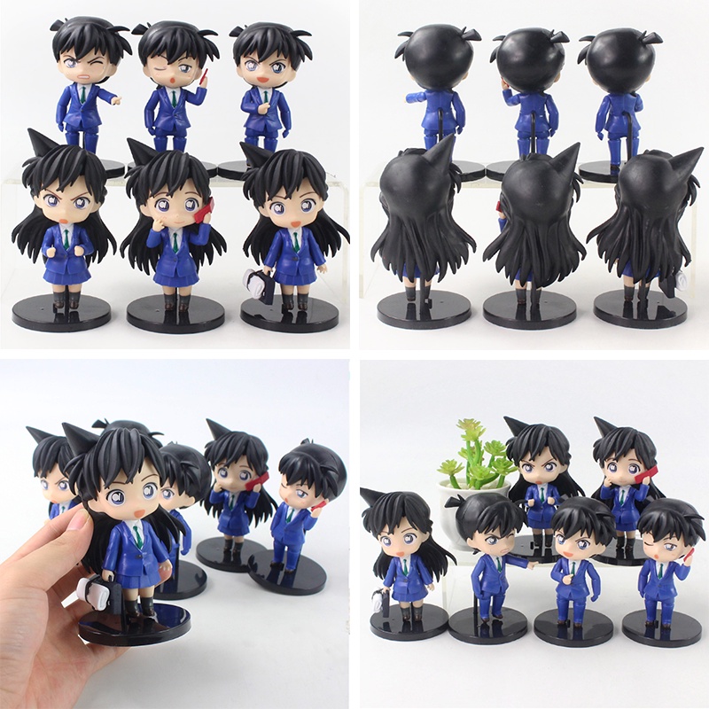 Pvc Detective Conan Figures Set Of 6 Perfect Desk Decoration Cake ...