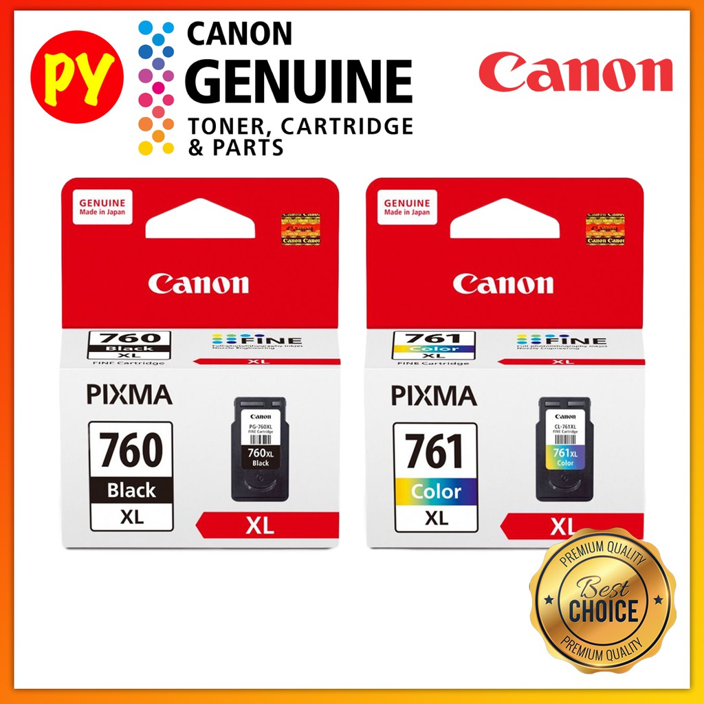 Canon PG-760 CL-761 PG-760 XL CL-761 XL PG760 CL761 (Black, Small ...