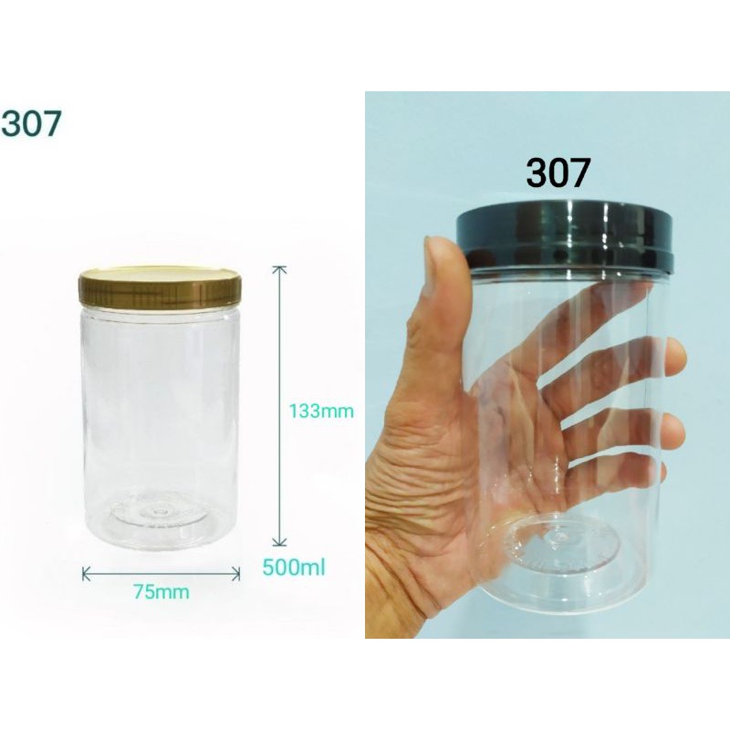 (SAIZ KECIL)Balang Biskut Plastik/Balang Kuih Raya TEBAL🇲🇾 PET ...