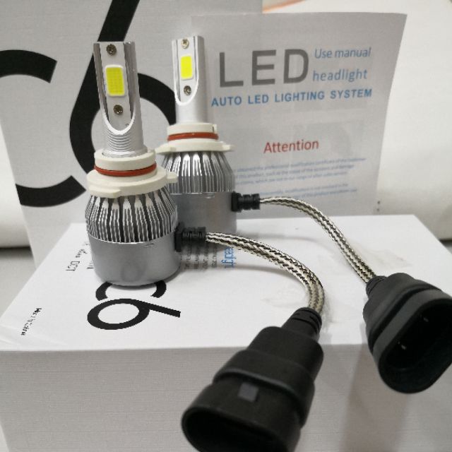 C6 Led Headlights led light bulb Wira/Viva/Myvi/Alza/KELISA | Shopee ...