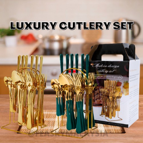 Spoon Stainless Steel Luxury Cutlery Set Spoon Knife Fork Set ...