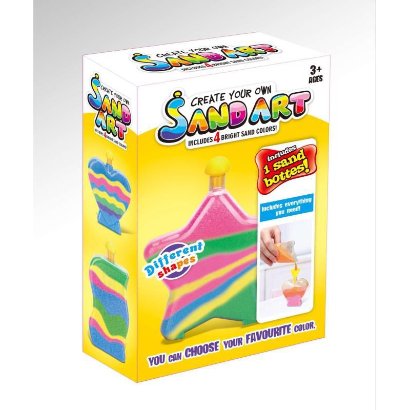 Sand Art For Kids Art & Craft Mainan Pasir Sand Decoration Pasir Mainan ...