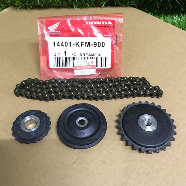 Honda Ex5 Power / W100 / Dream / Kriss 100 timing roller chain set ...