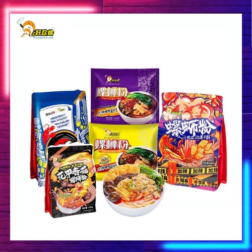 好欢螺 螺蛳粉柳州特产螺丝粉 300g/400g 夜宵螺蛳粉米线 Hao Huan Luo Luo Shi Fen River Snail ...