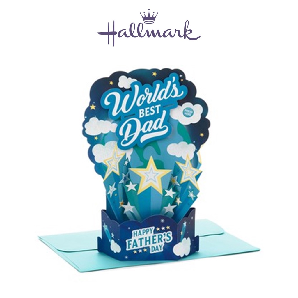 HALLMARK - World's Best Dad Musical 3D Pop-Up Father's Day Card With ...