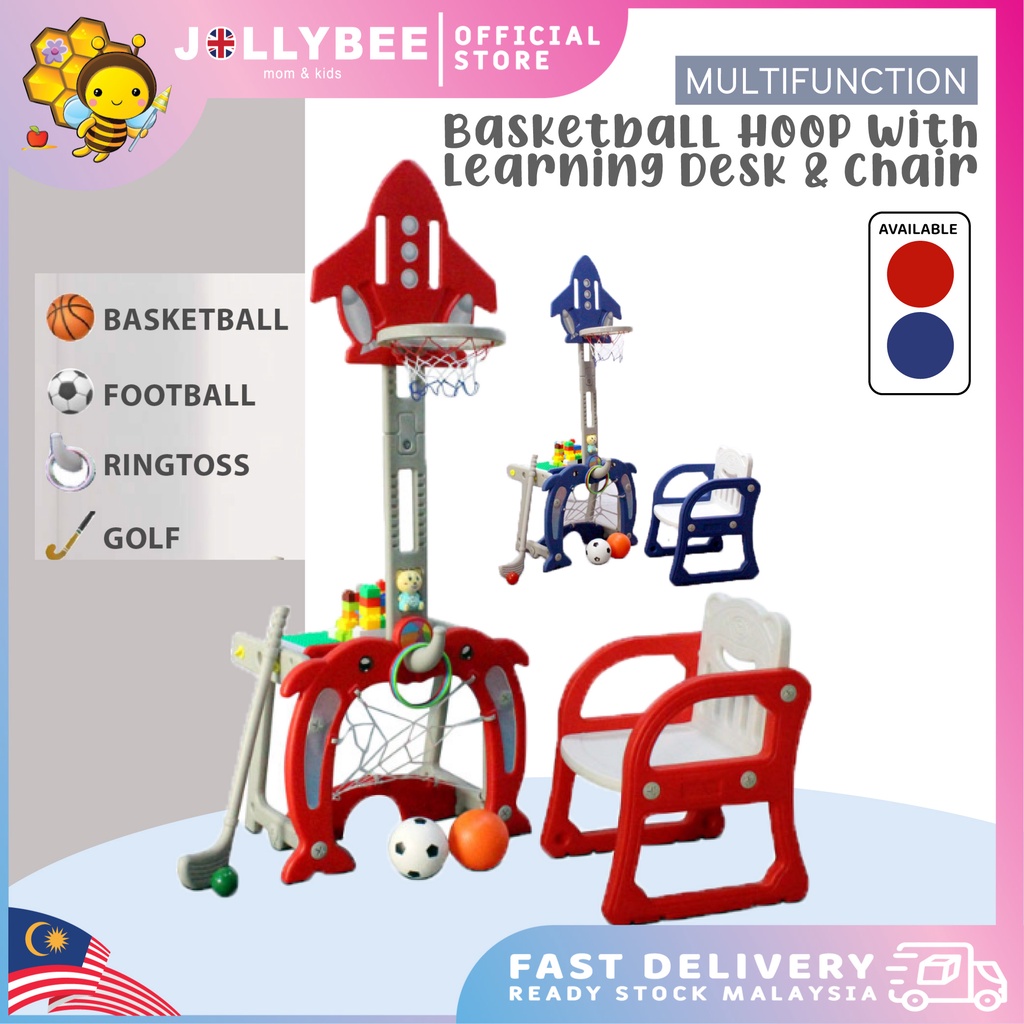 Jollybee 7in1 (CP-22) Kids Multifunction Lego Table Whiteboard Study ...
