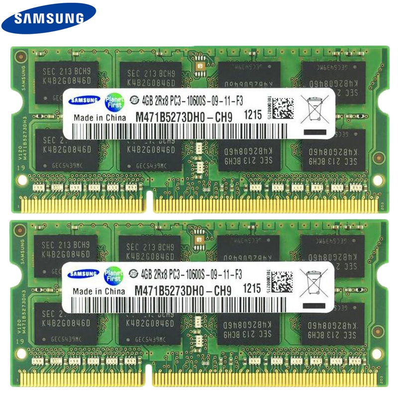 Samsung DDR3 4GB 2RX8 1333MHz PC3-10600s 204PIN SO-DIMM Laptop RAM ...