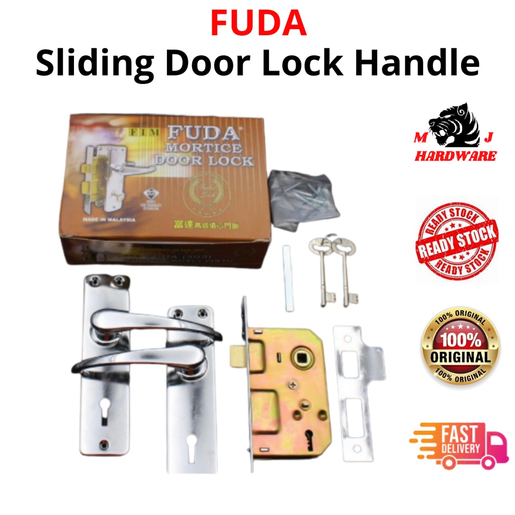 Fuda Mortice Door Lock 2-Level Mortise Grill Door 2 Lever / Kunci Pintu ...