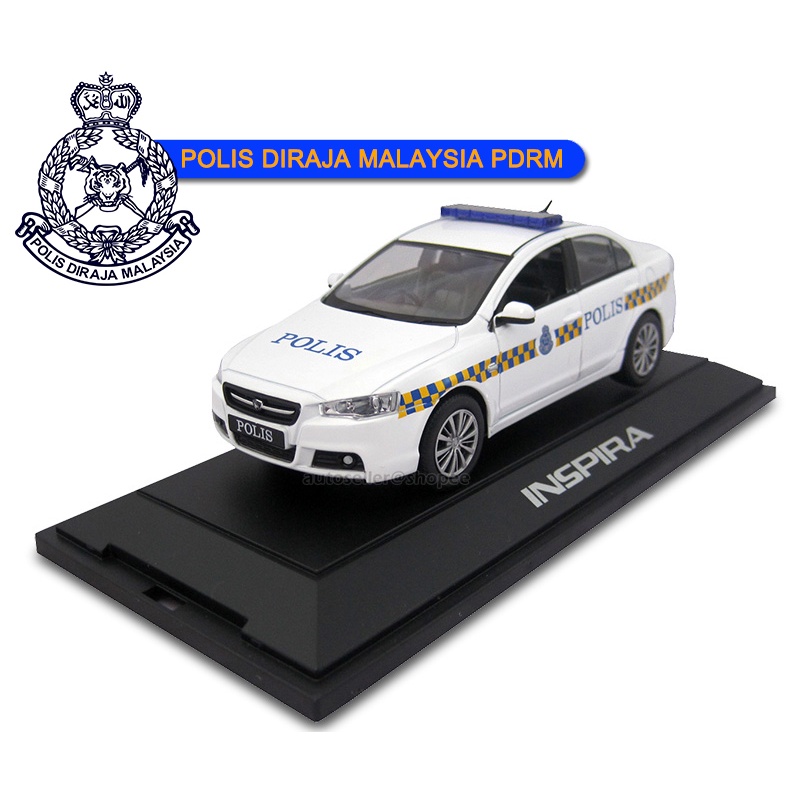 Proton Inspira PDRM & Tourist Police Malaysia 1:32 Scale Diecast Metal ...