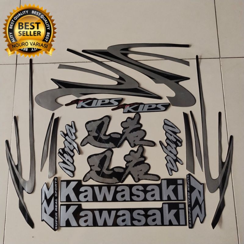 HITAM Striping kawasaki ninja rr 150 old list body Standard 2011 Black ...