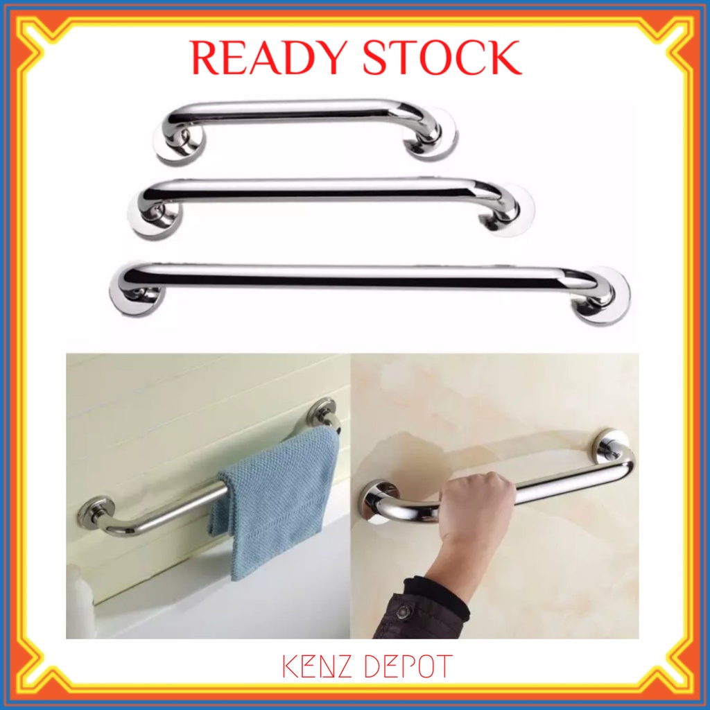 Stainless Steel Pull Handle / Toilet Grab Bar / Heavy Duty Bathroom ...