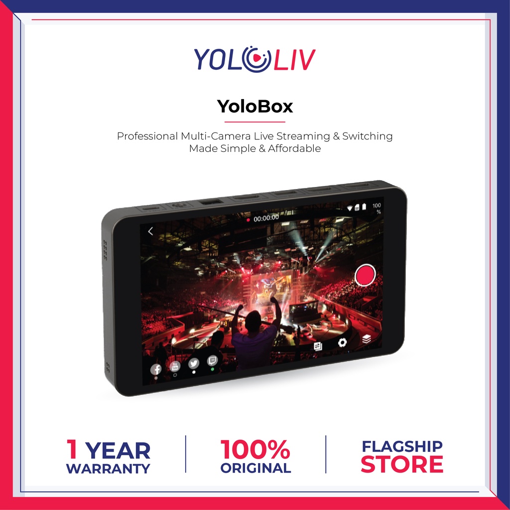 YOLOLIV YoloBox Portable All-in-One Multi-Camera Live Streaming Encoder ...