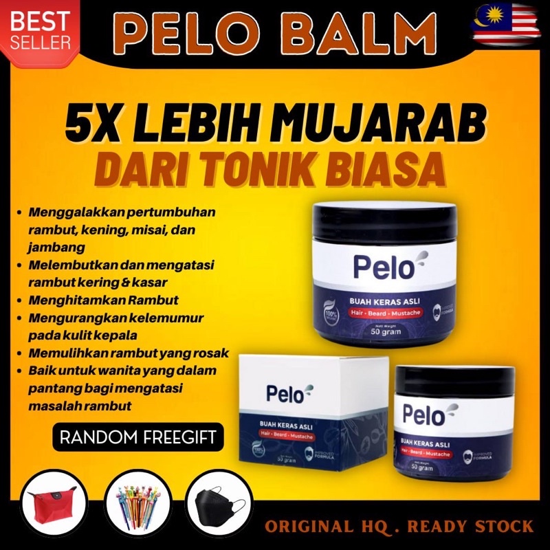 PELO- Pelebat Rambut Dan Jambang (100% Buah Keras Asli) | Shopee Malaysia