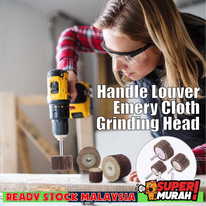 3/6MM Sanding Sandpaper Flap Wheel Grinder Head Burr Abrasive Tool ...