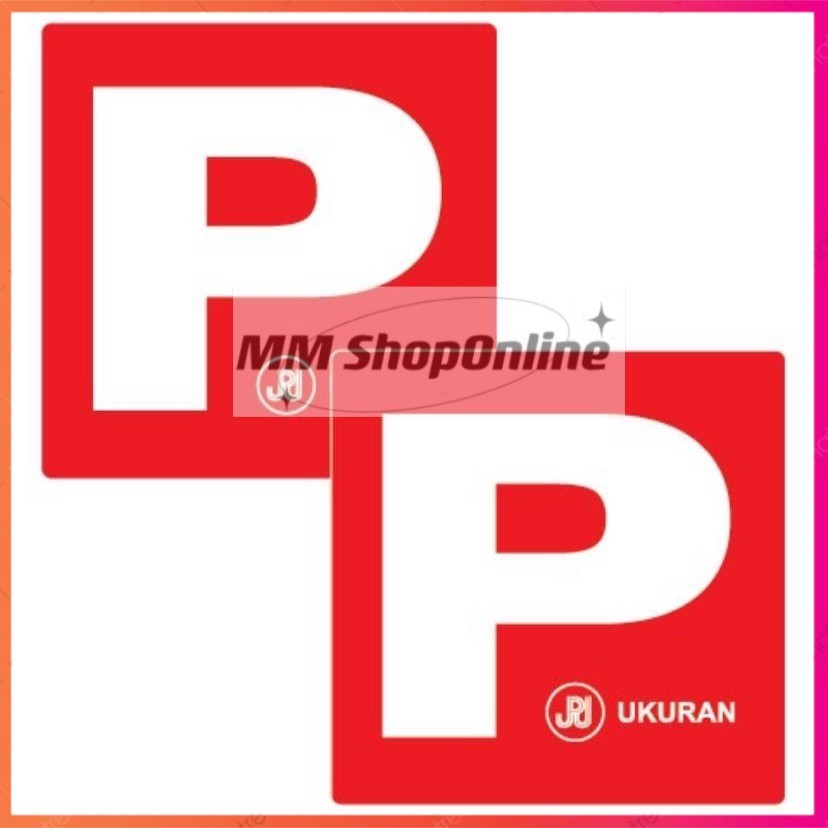 Sticker Lesen P JPJ Kereta Undang Car License Sticker 2 Keping PCS ...