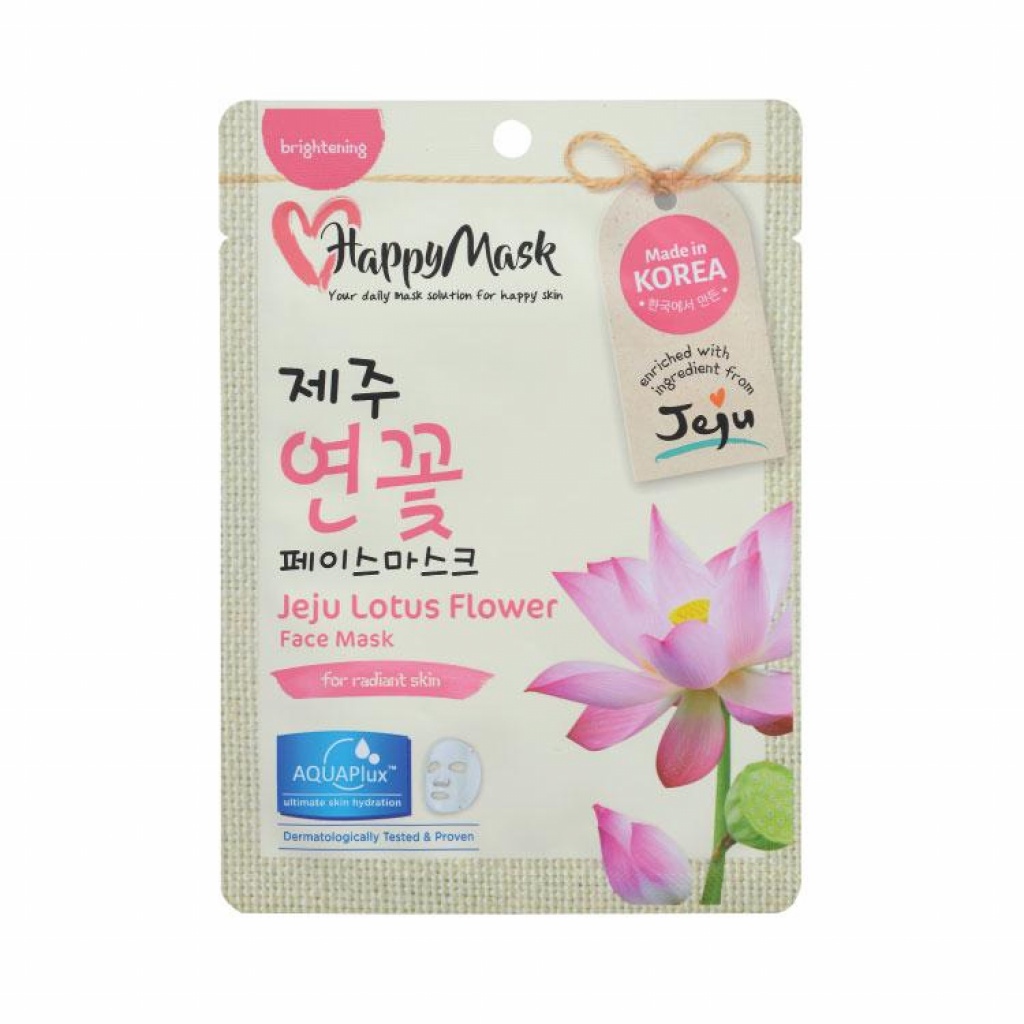 Happy Mask Jeju Lotus (Radiant Skin) Face Mask 1s | Shopee Malaysia