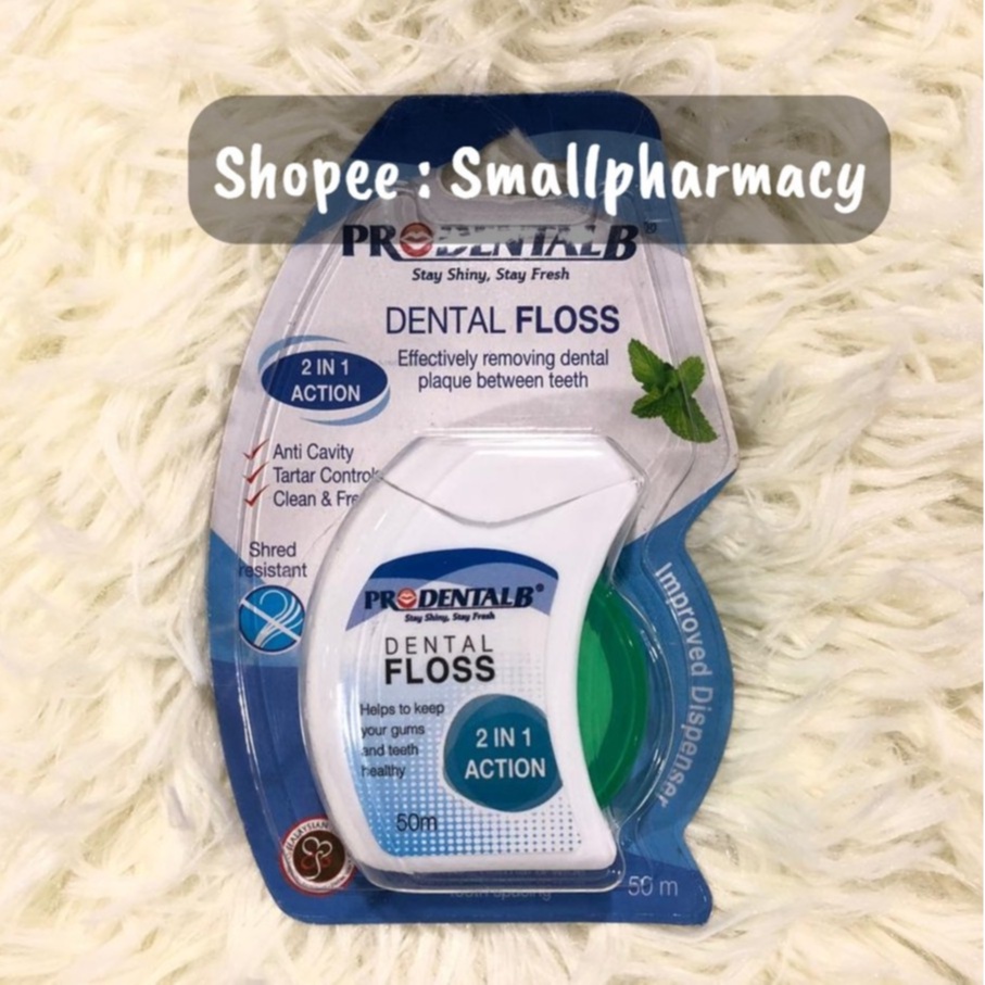 Prodental B Dental Floss 2 in 1 Action 50m ( anti-cavity ) 223498 ...