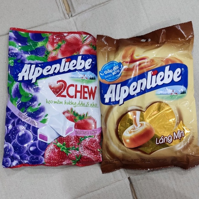 Alpenliebe candy caramel milk flavor/2 chew pack 329g/220.5g | Shopee ...