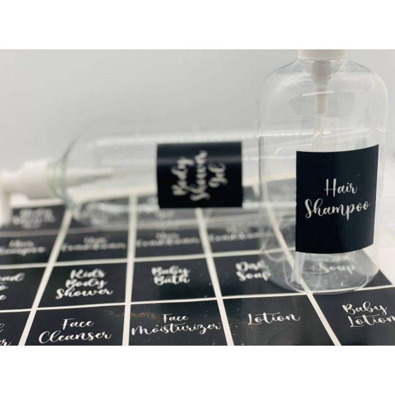 Waterproof Body wash and bathroom sticker. Hand wash sticker. Sanitizer ...