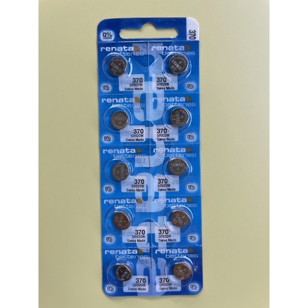 EXPIRED Renata 370 SR920SW 1.55v Button Battery SR 920 SW 920SW SR920 ...