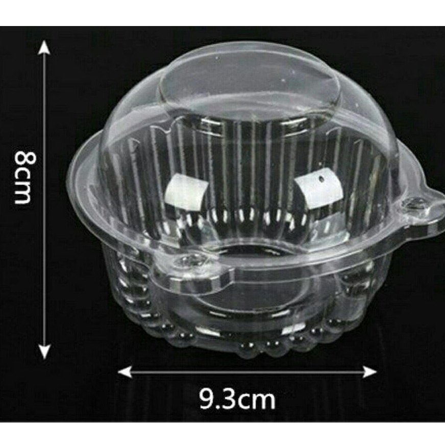 RORA - (10 PCS) CUP CAKES MINI BOX COOKIES TRANSPARENT PLASTIC BOX ...