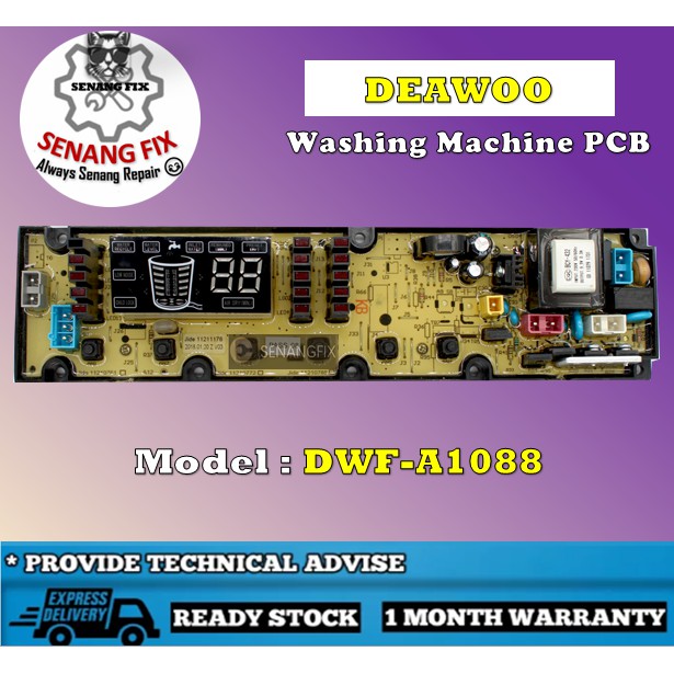 Daewoo washing machine PCB board / board mesin basuh DWF-A1088 | Shopee Malaysia