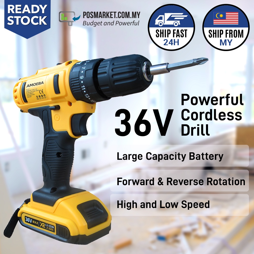 Professional Power Drills Portable Power Craft Cordless Battery Hammer ...