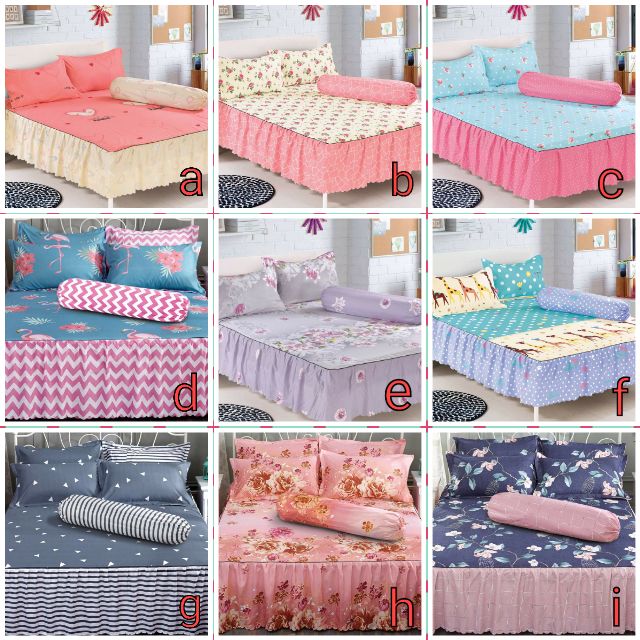 🔥SALE🔥Set cadar ropol 4 in 1queen& king | Shopee Malaysia