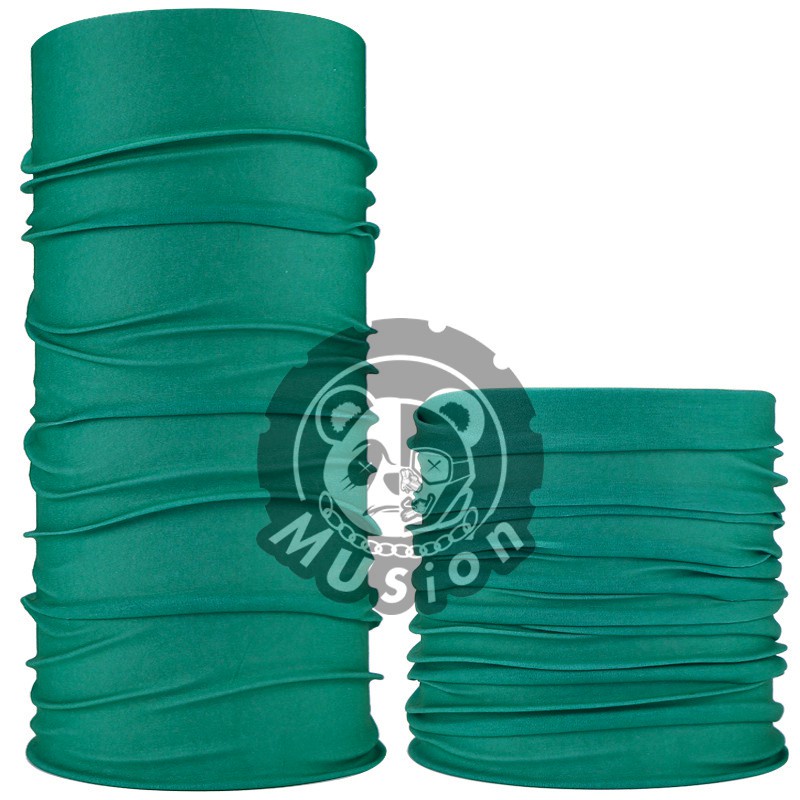 Musion Elastic Black Buff Bandana Face Mask Solid Colour Bicycle ...