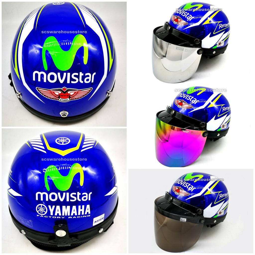 MOVISTAR MHR III Half Cut Helmet / MHR 3 100% Original Kura EX5 Y110 ...