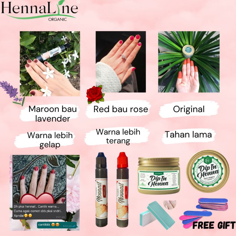 💅INAI KUKU with FREE GIFT💅INAI KUKU WARNA & INAI DAUN HALAL READY STOCK ...