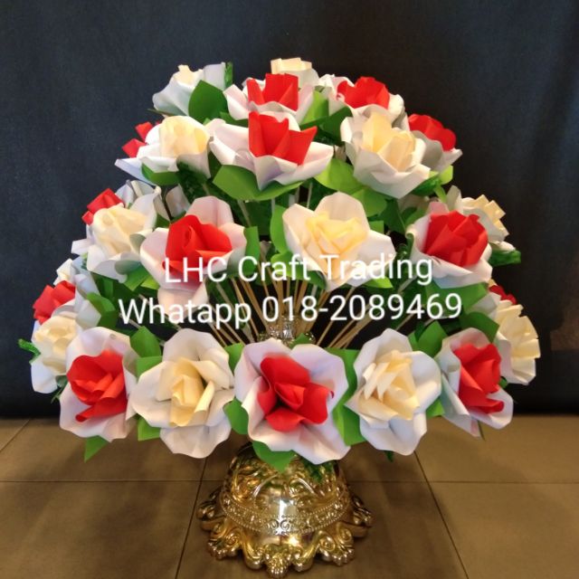 BTM 50 PCS BUNGA TELUR PELAMIN / Bunga Pahar~ Merah kirim | Shopee Malaysia