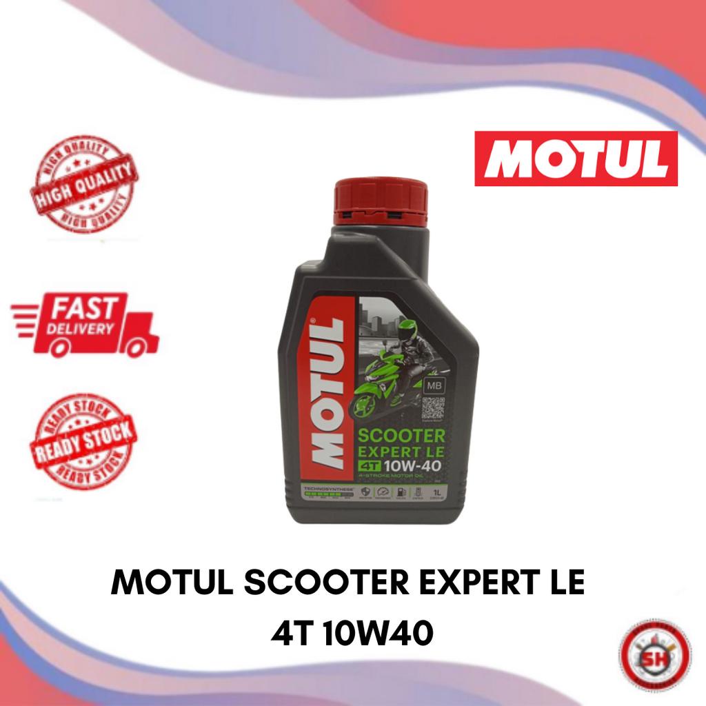 Motul 10W40 Scooter Expert LE 10W-40 Motorcycle Engine Oil (1L) Ready ...