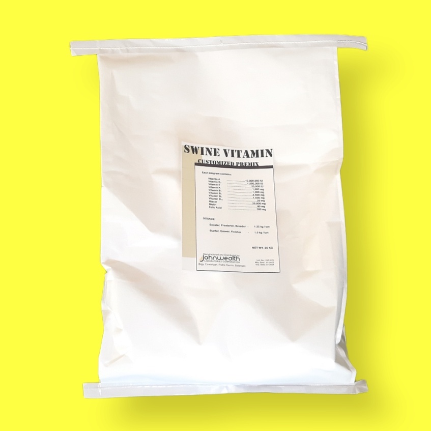 SWINE VITAMIN 25Kg Kraft Bag | Feed Additives ( Customized Premix ...