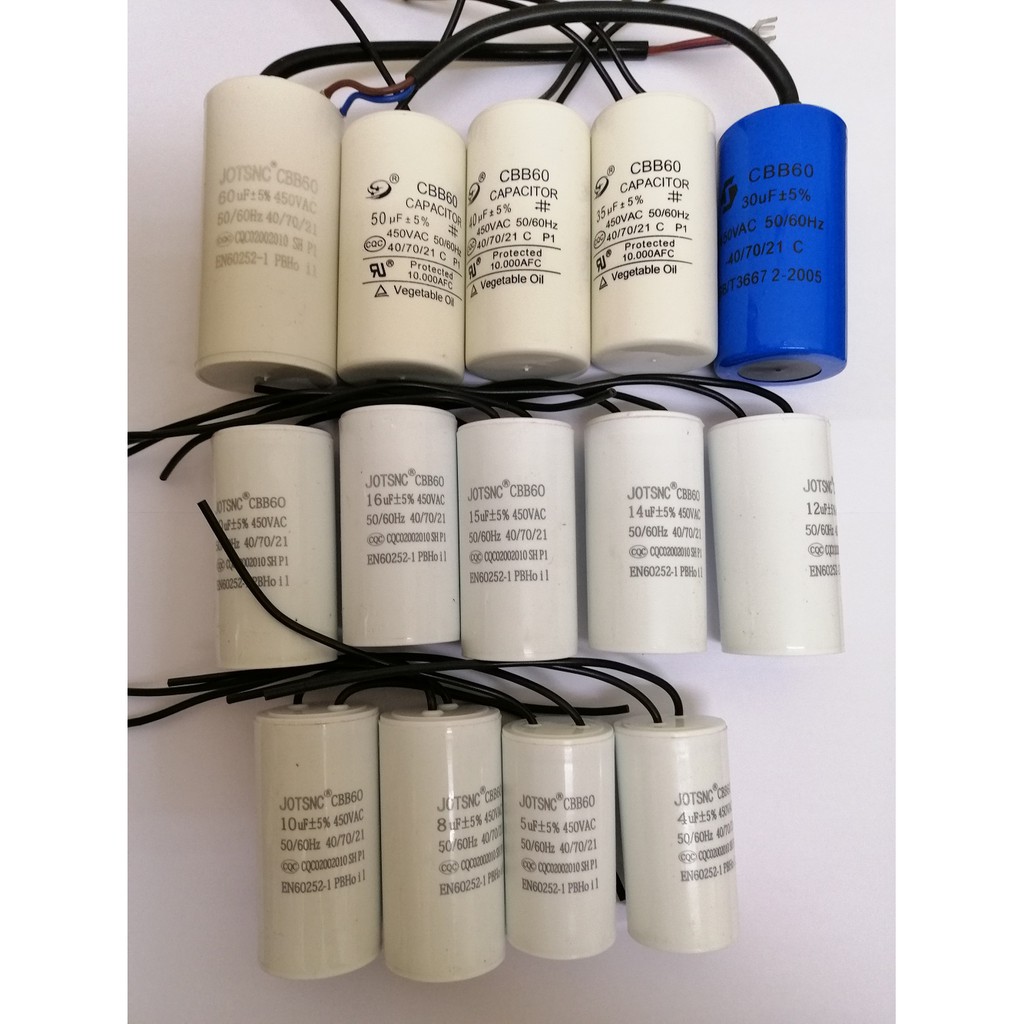 CBB60 Washing Machine Capacitor Capasitor Starting Motor 80UF 70UF 60UF ...