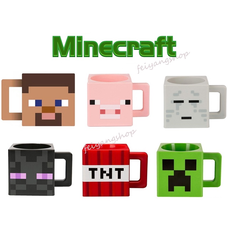 Minecraft Mugs Steve Ghast Enderman Creeper TNT Square HOBBY Game ...