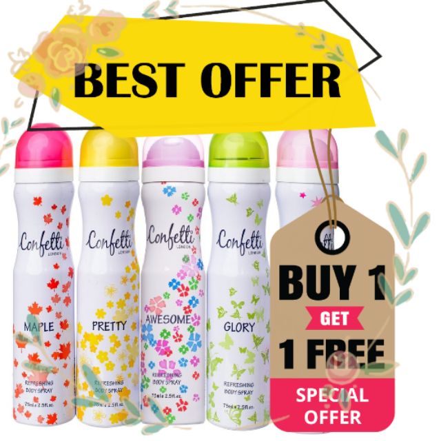 💐Confetti Body Spray💐 | Shopee Malaysia
